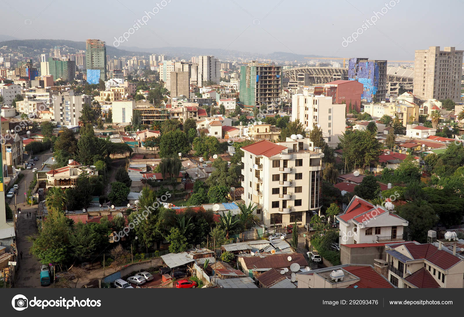 Busy skyline of Addis Ababa, Ethiopia – Stock Editorial Photo © timwege ...