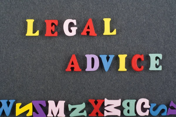 Word Black Board Background Composed Colorful Abc Alphabet Block Wooden ...