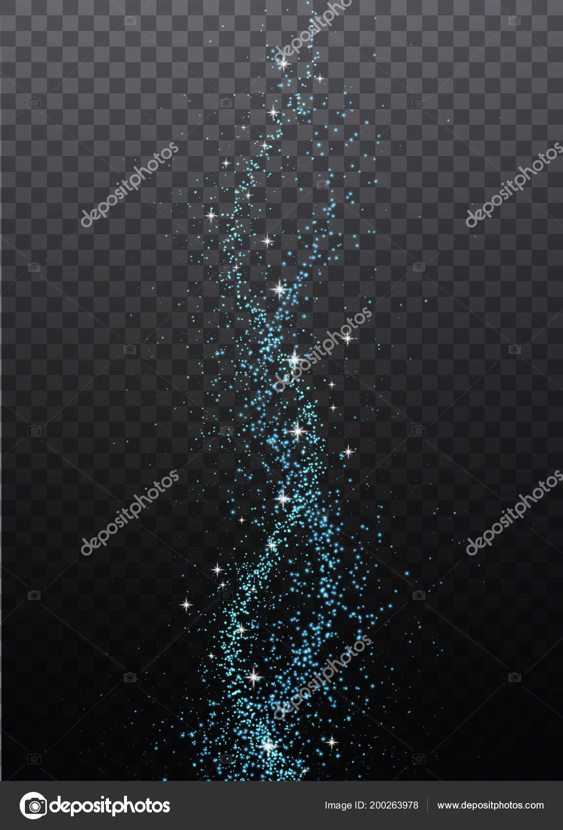 Glowing magical wave of glitter star Stock Vector by ©majcot 200263978