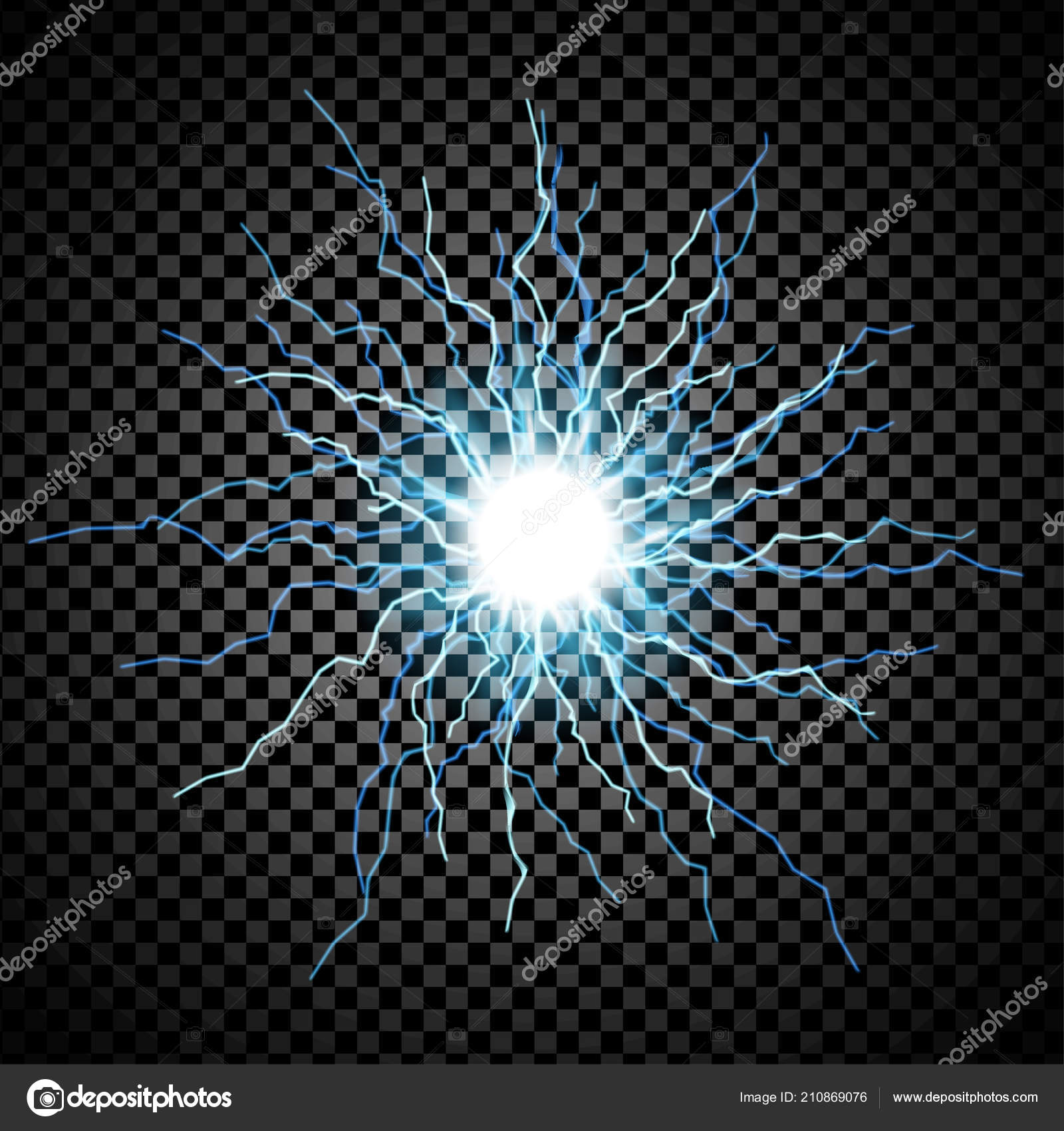 Lightning flash on transparent background Stock Vector Image by ©majcot ...