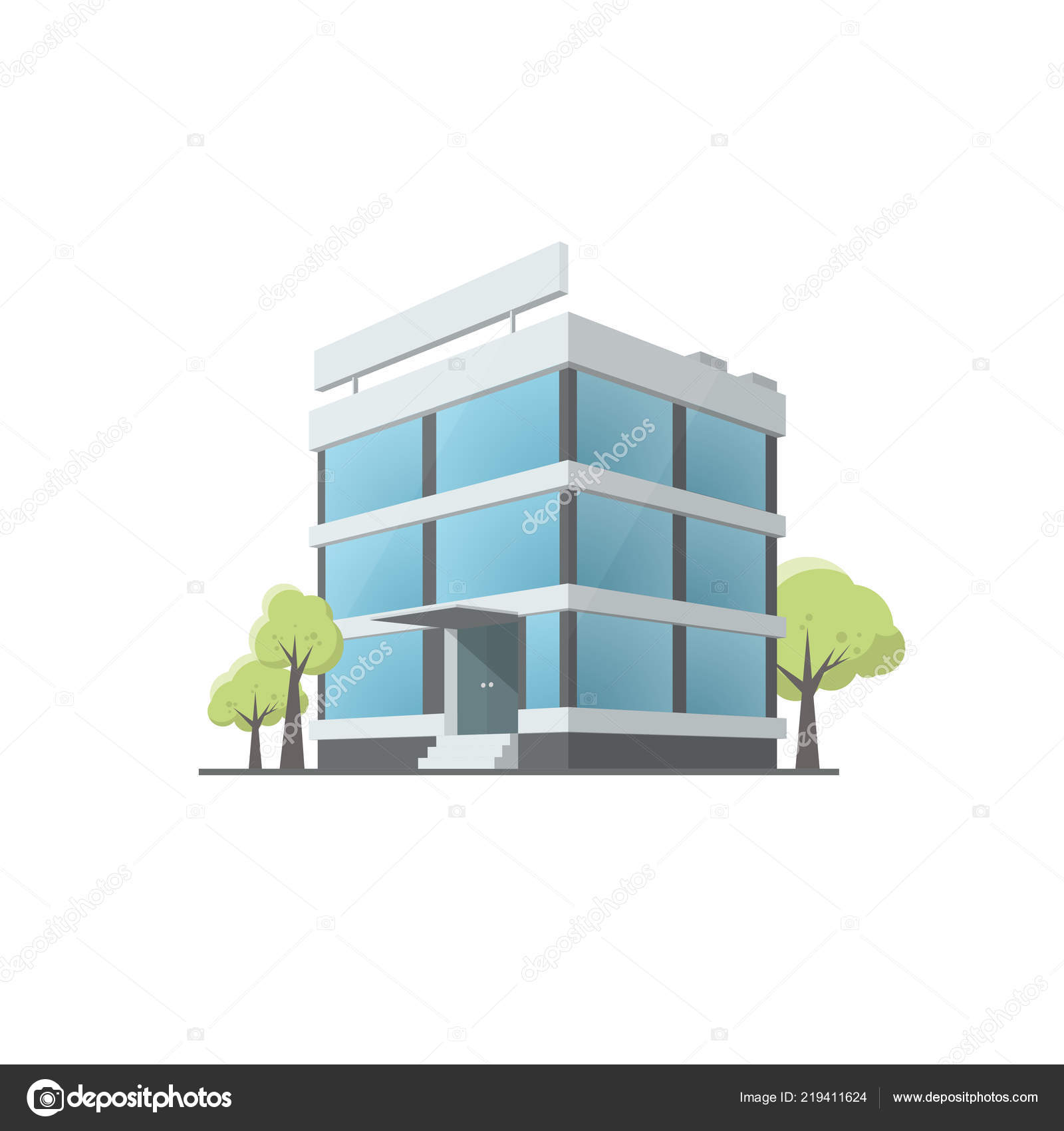 Cartoon Office Building