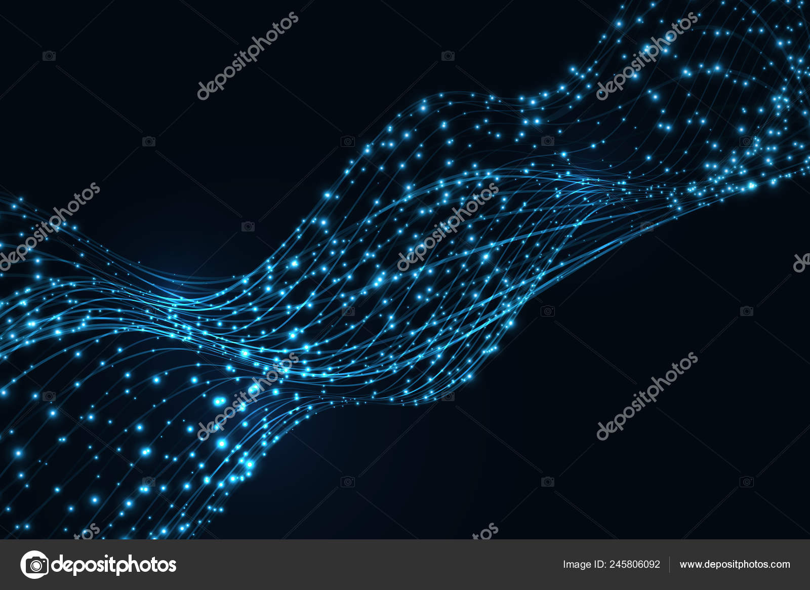 Futuristic particles and lines pattern Stock Vector Image by ©majcot ...