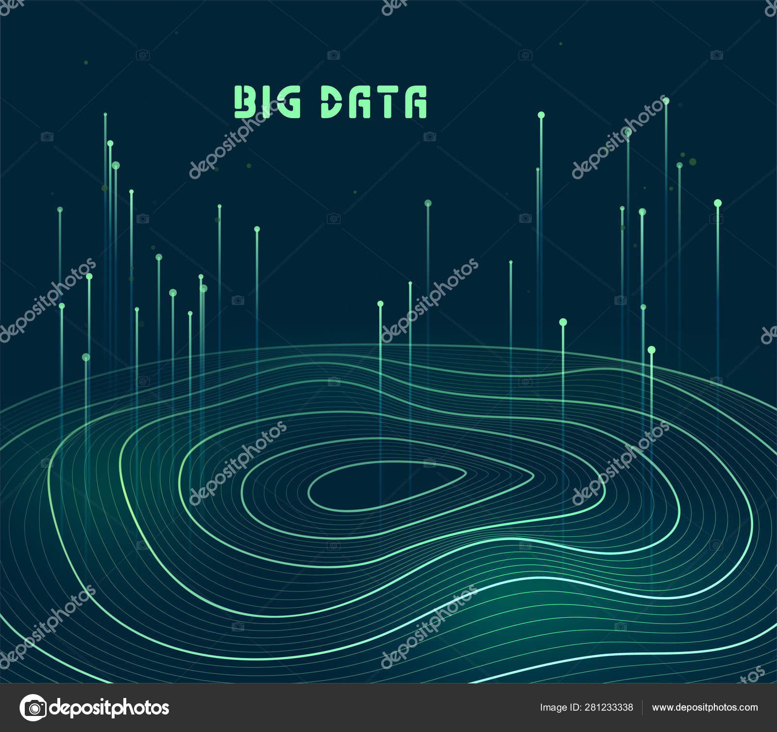 Abstract data transmission visualization Stock Vector Image by ©majcot ...