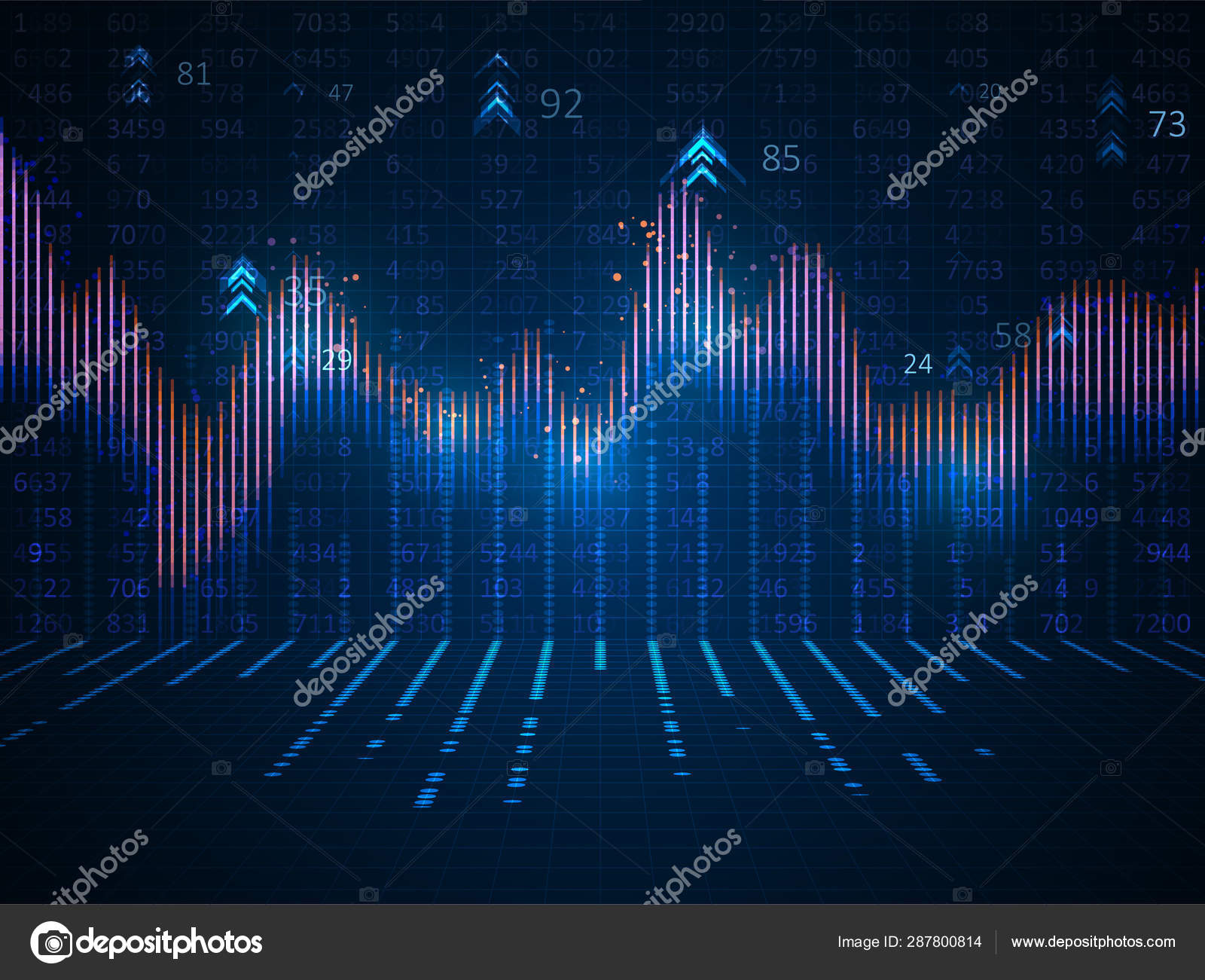 Abstract infographics visualization Stock Vector by ©majcot 287800814