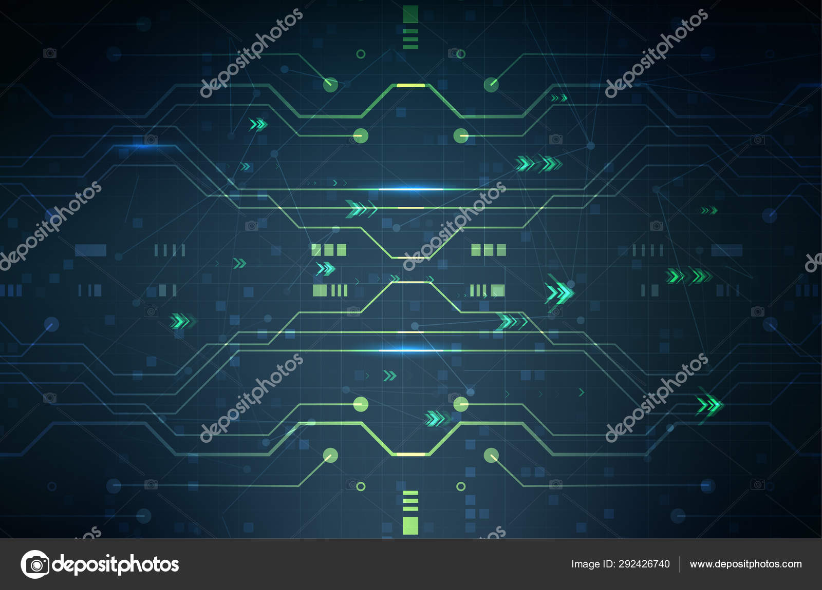 Abstract futuristic illustration Stock Vector Image by ©majcot #292426740