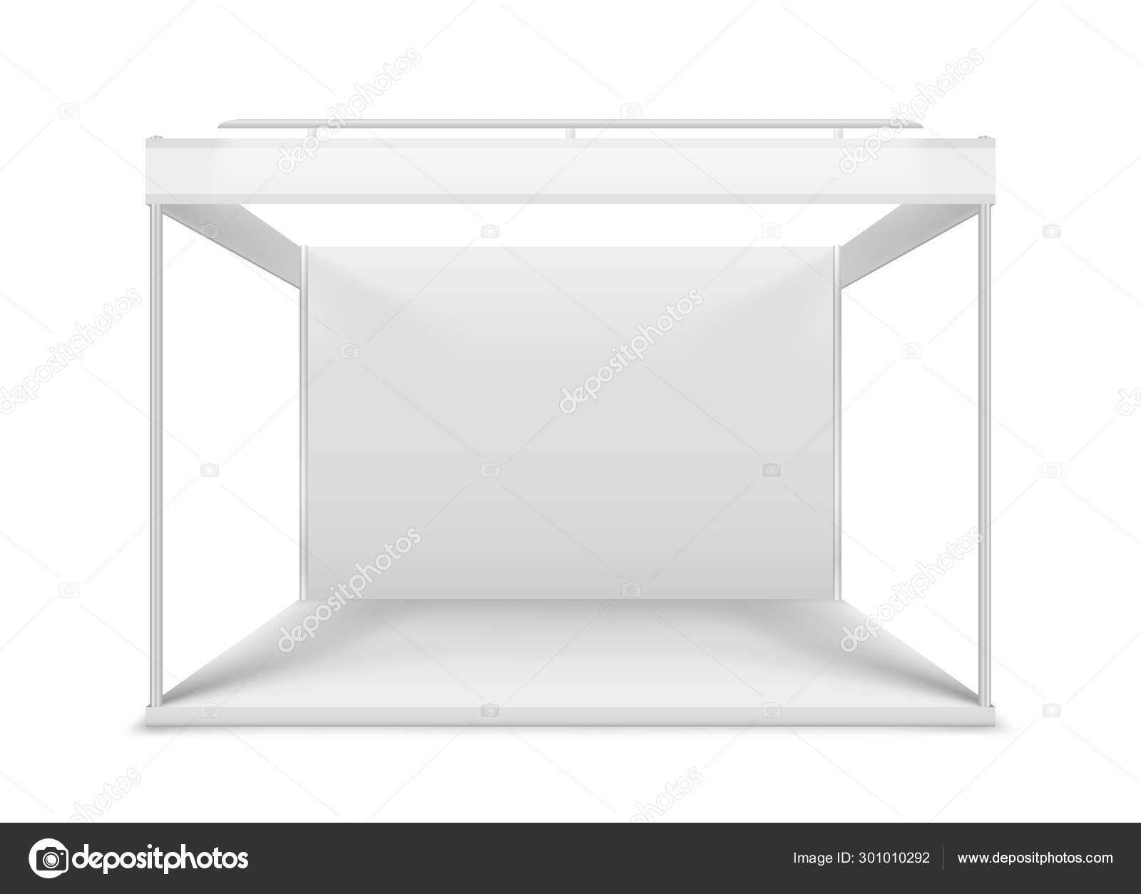 Blank white trade stand Stock Vector Image by ©majcot #301010292