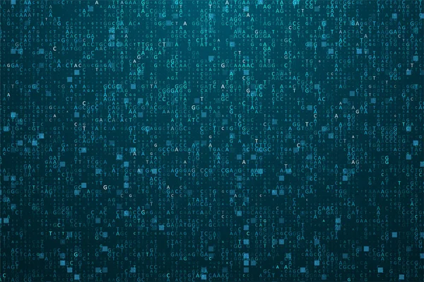 Big Genomic Data Visualization Digital Agct Code Four Bases Dna Stock ...