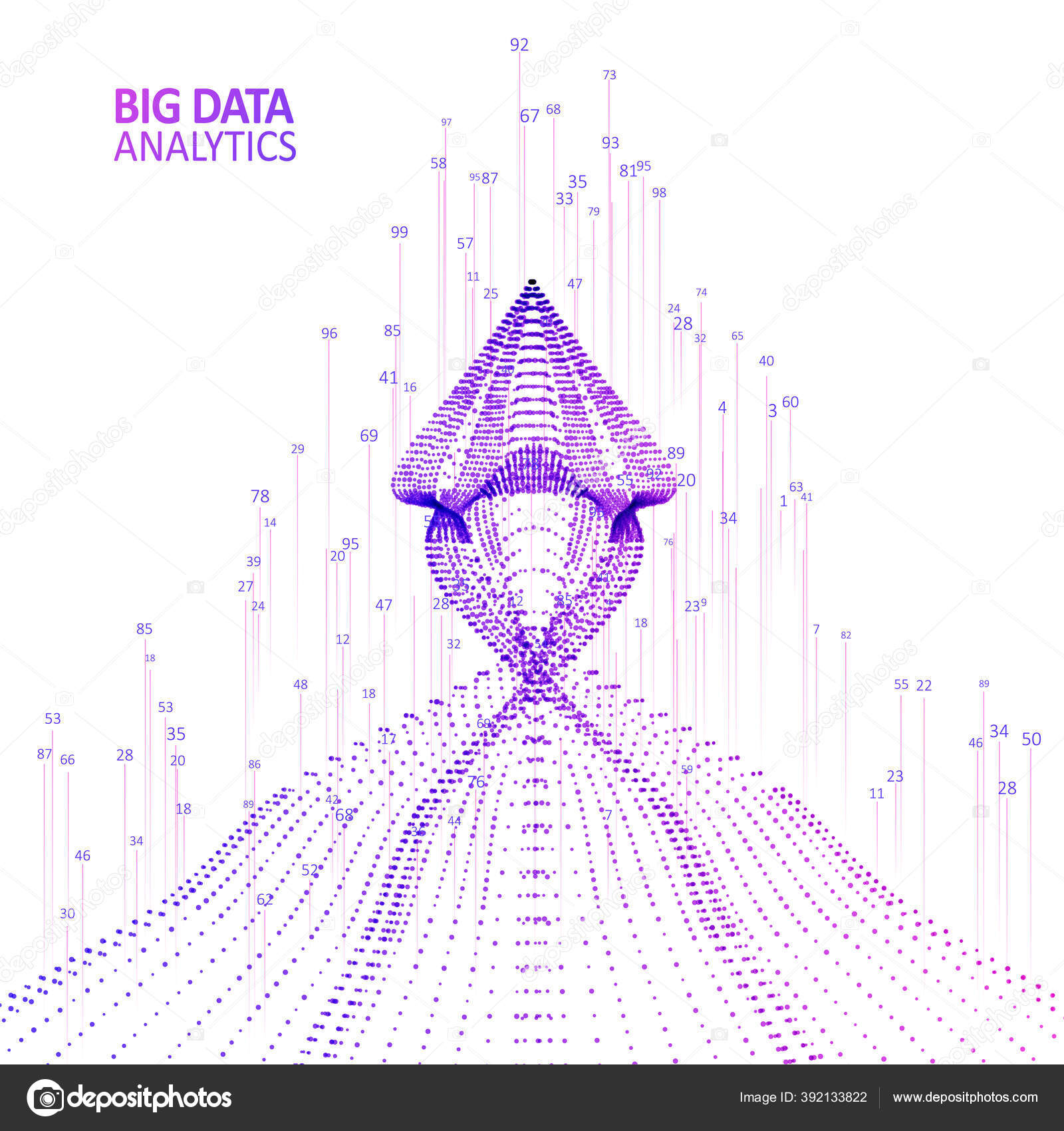 Abstract Infographics Visualization Big Data Code Representation ...