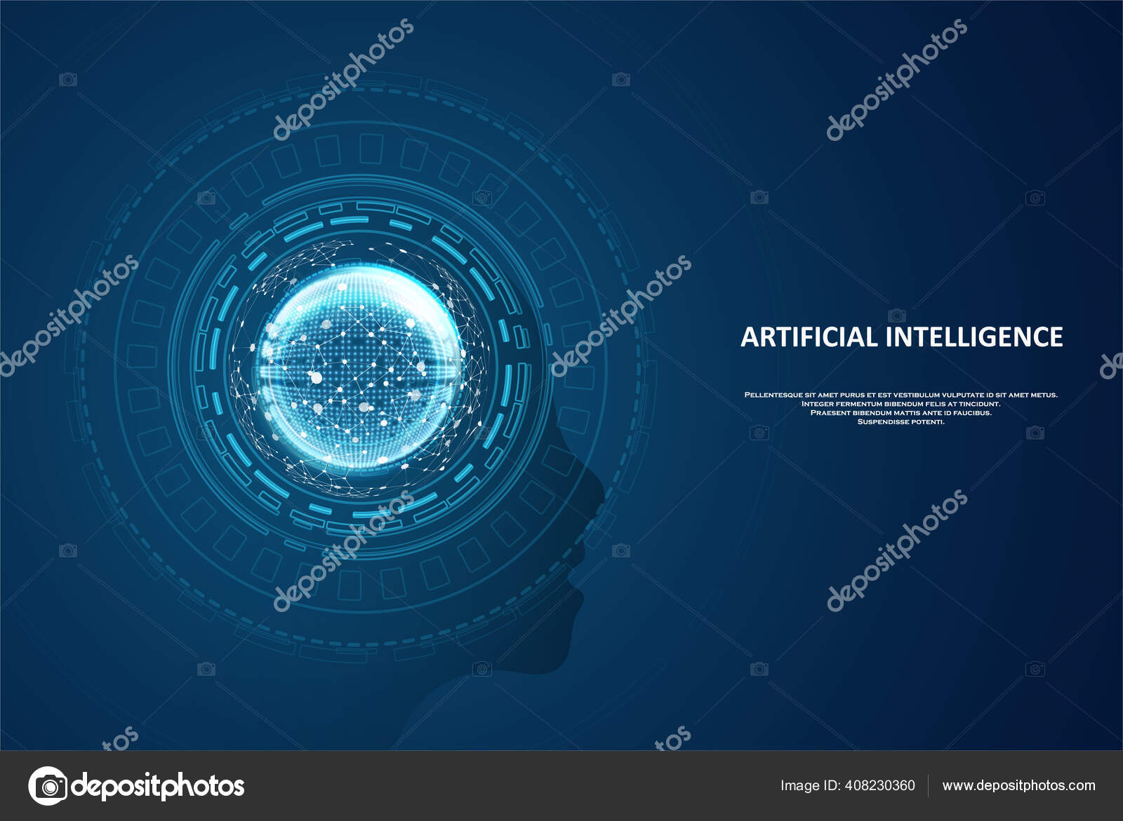 Artificial Intelligence Illustration Artificial Intelligence Machine ...