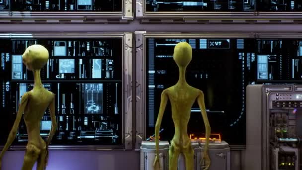 Aliens near the dashboard of the spacecraft. Super realistic concept ...