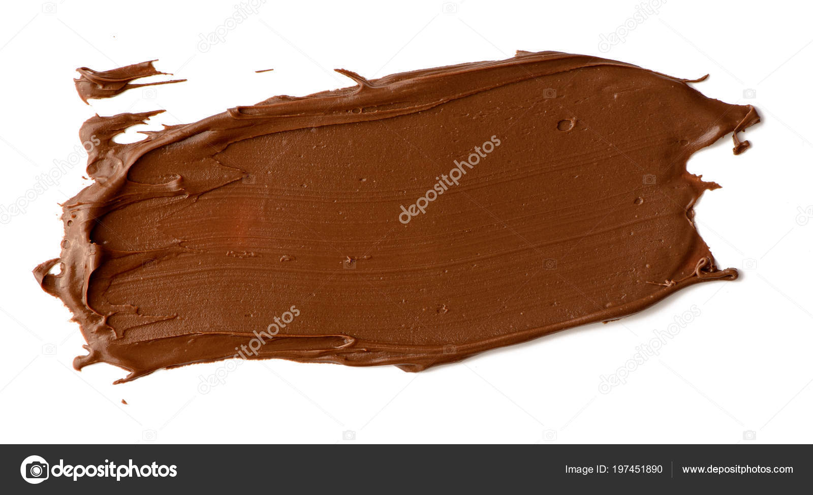 Chocolate Spread Isolated White Background Delicious Food Design Stock ...