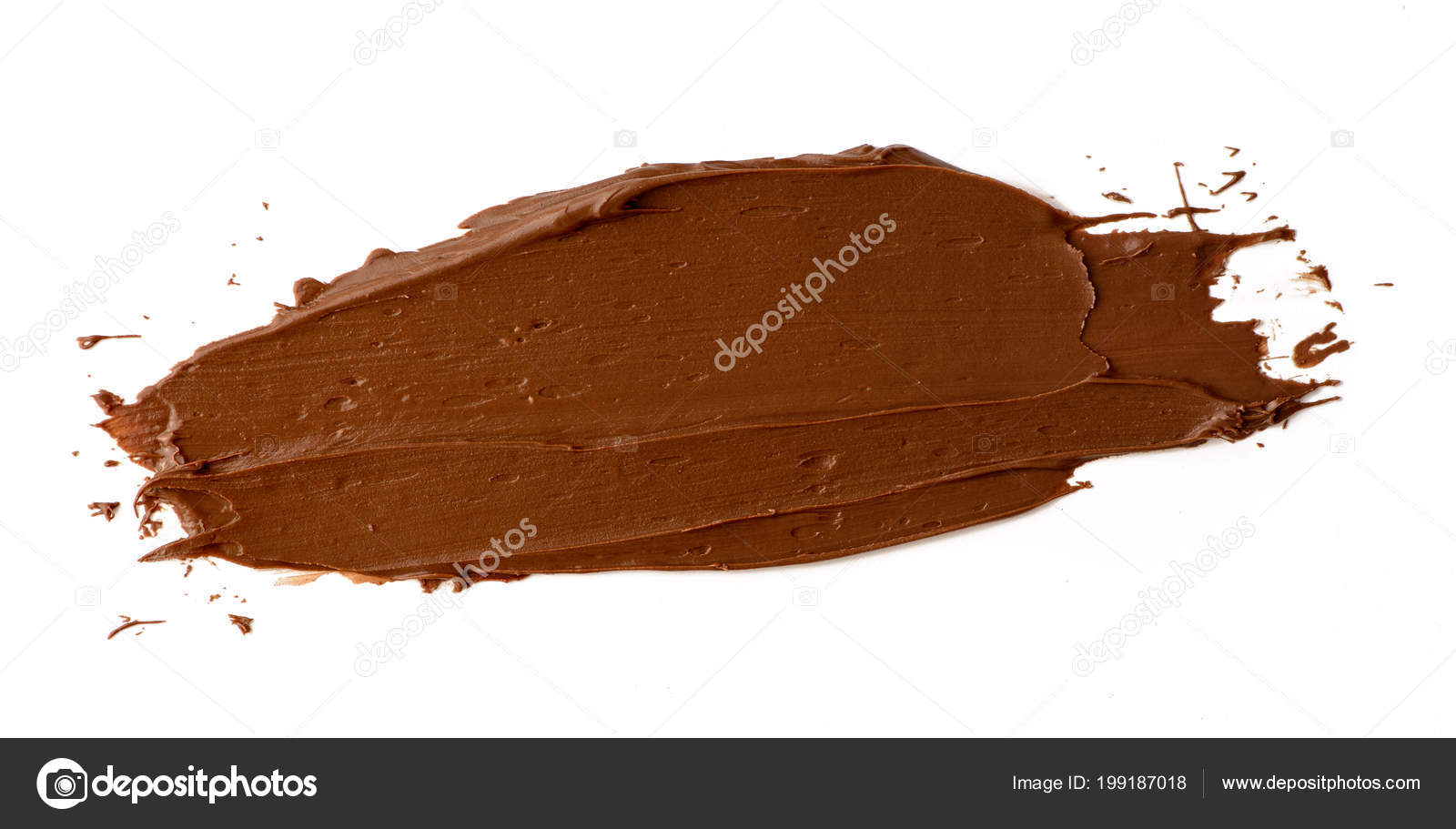 Chocolate Spread Isolated White Background Delicious Food Design Stock ...
