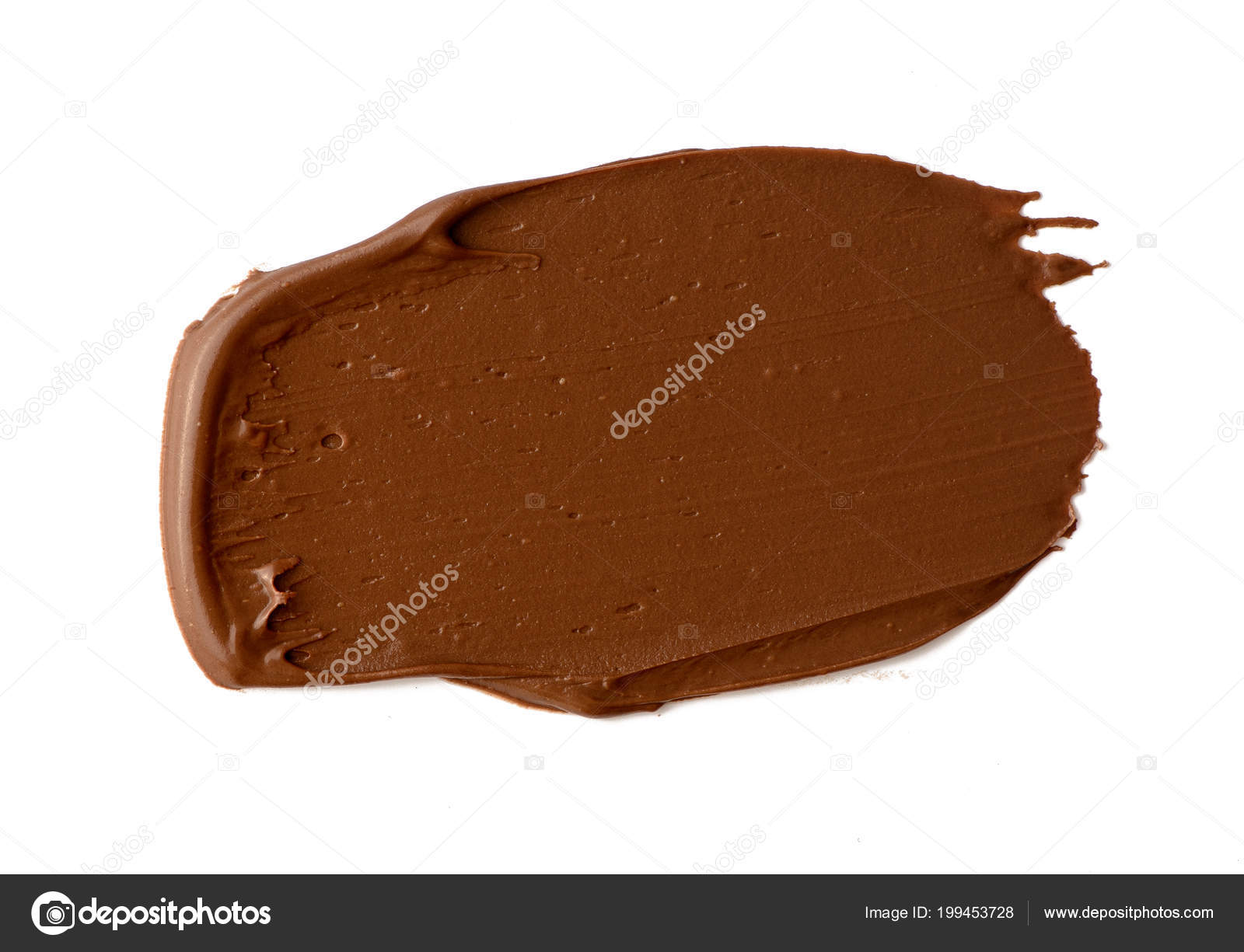 Chocolate Spread Isolated White Background Delicious Food Design Stock ...