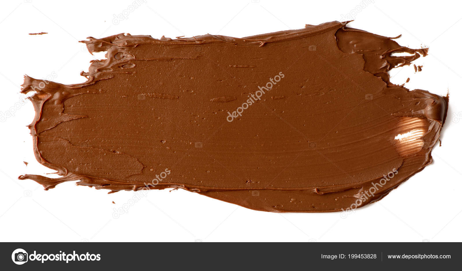 Chocolate Spread Isolated White Background Delicious Food Design Stock ...