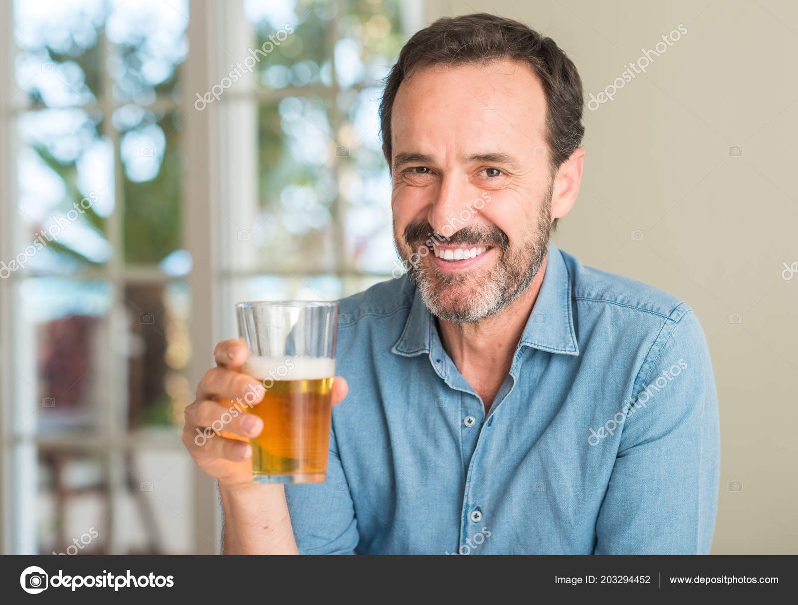 Drinking Beer Smiley Face