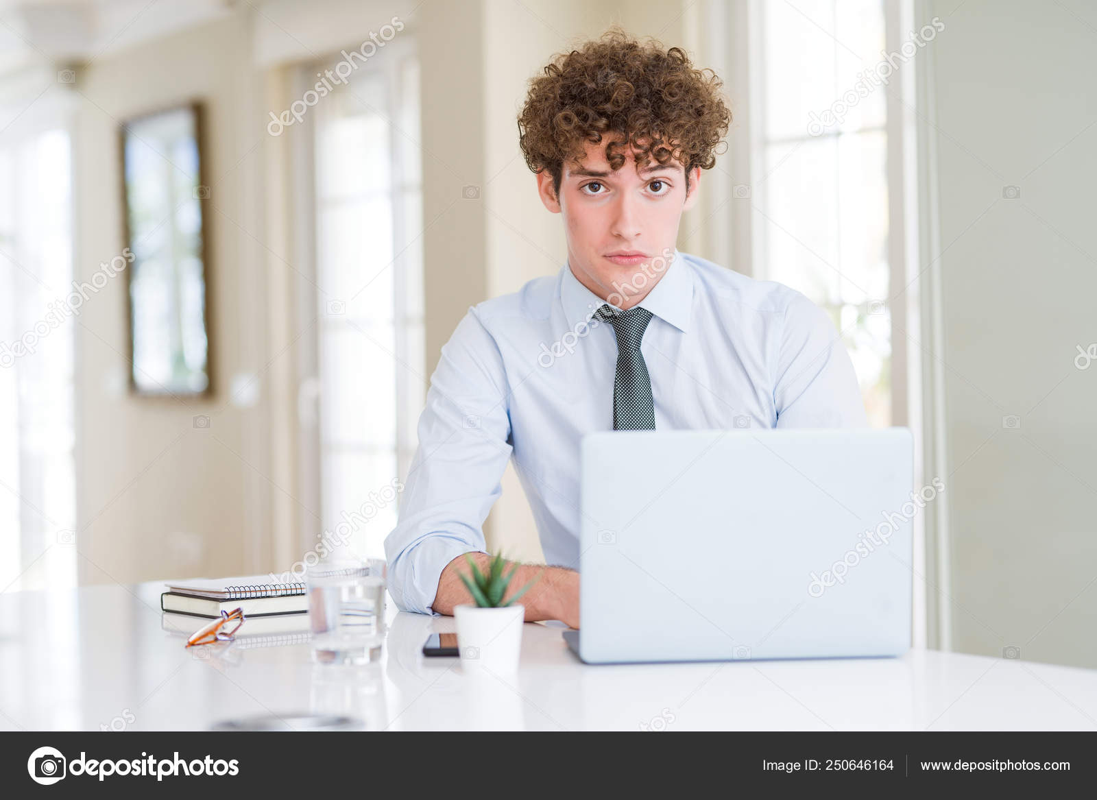 Man Crying At Computer
