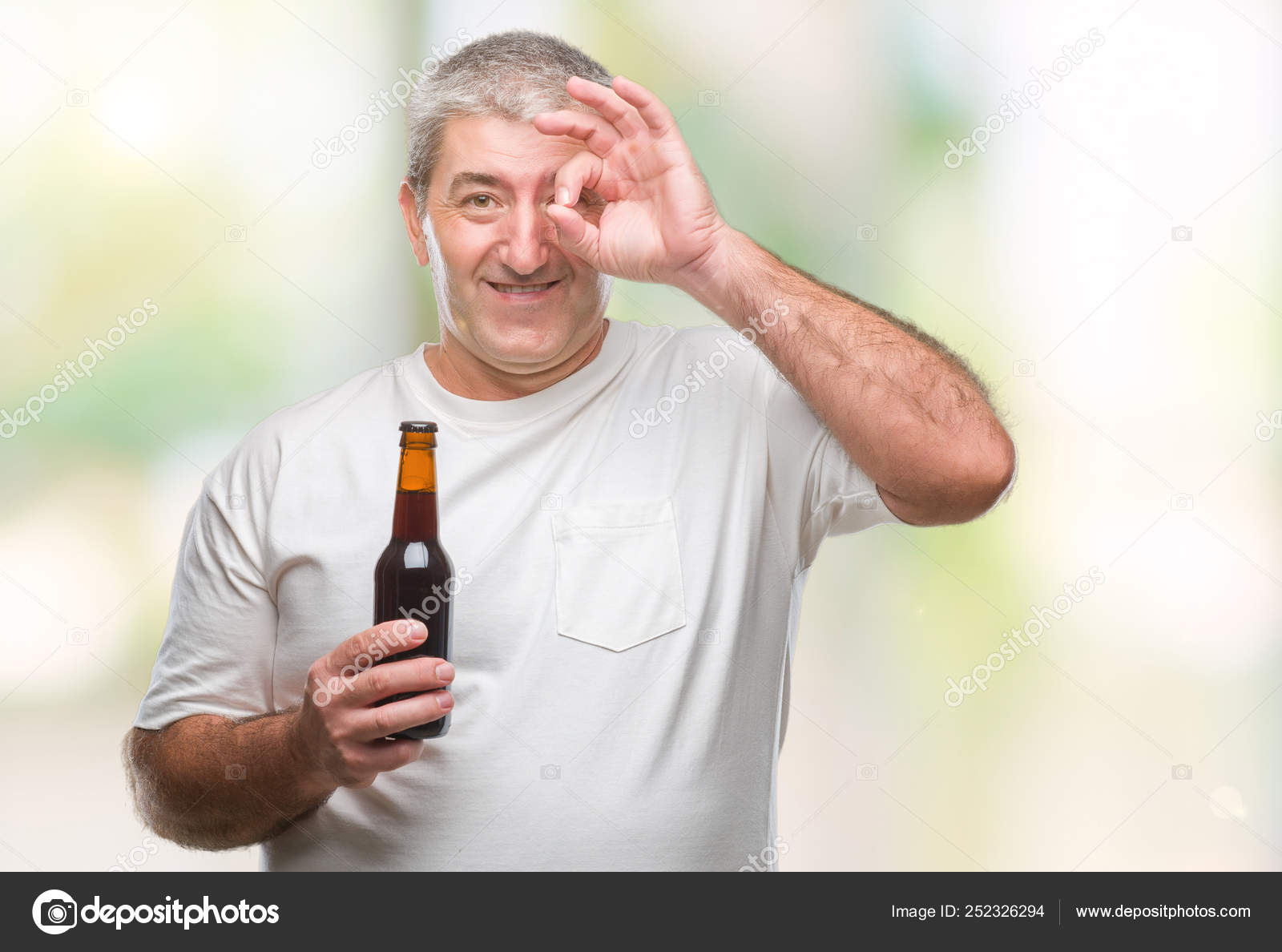 Drinking Beer Smiley Face