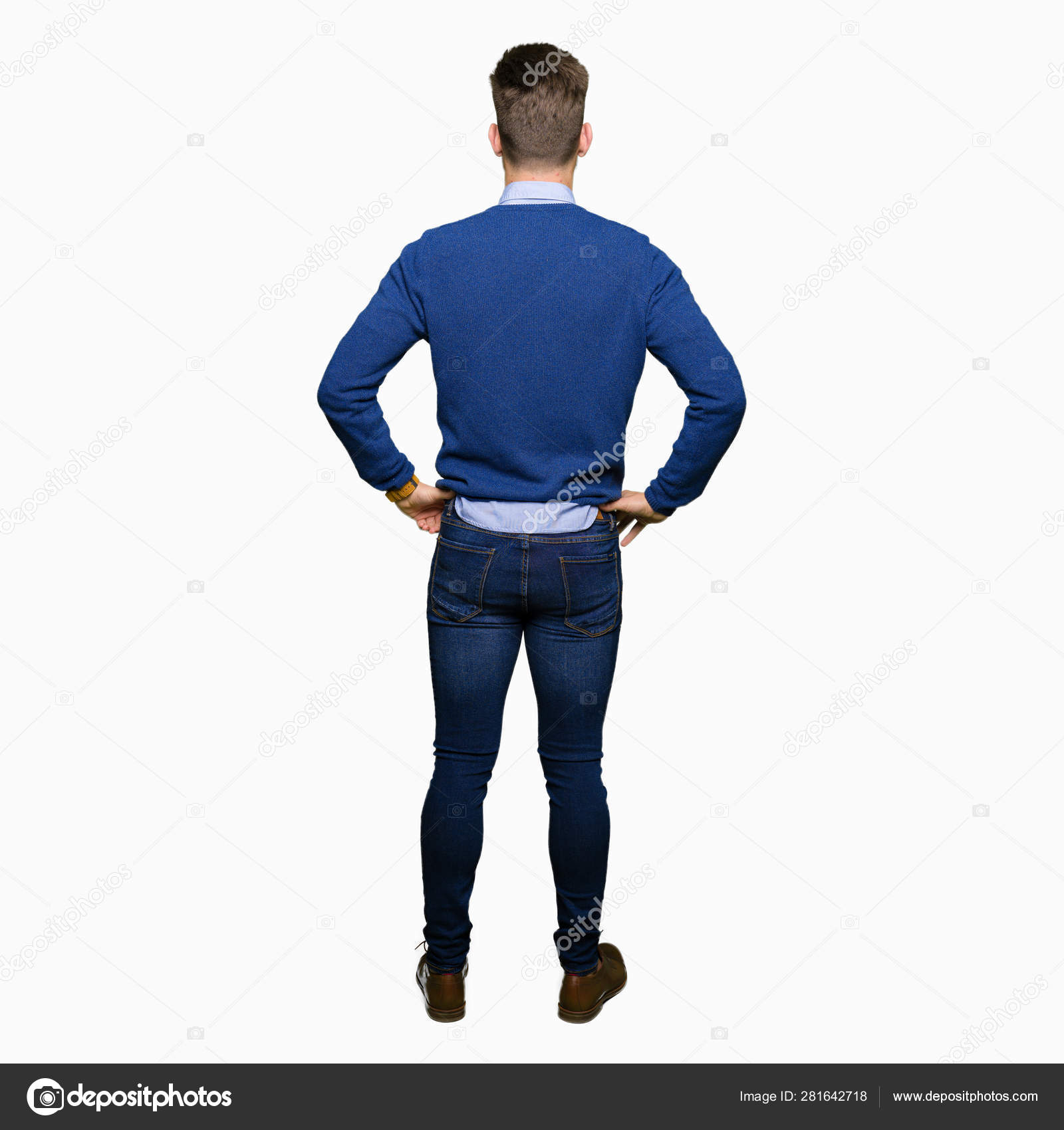 Man Standing Backwards