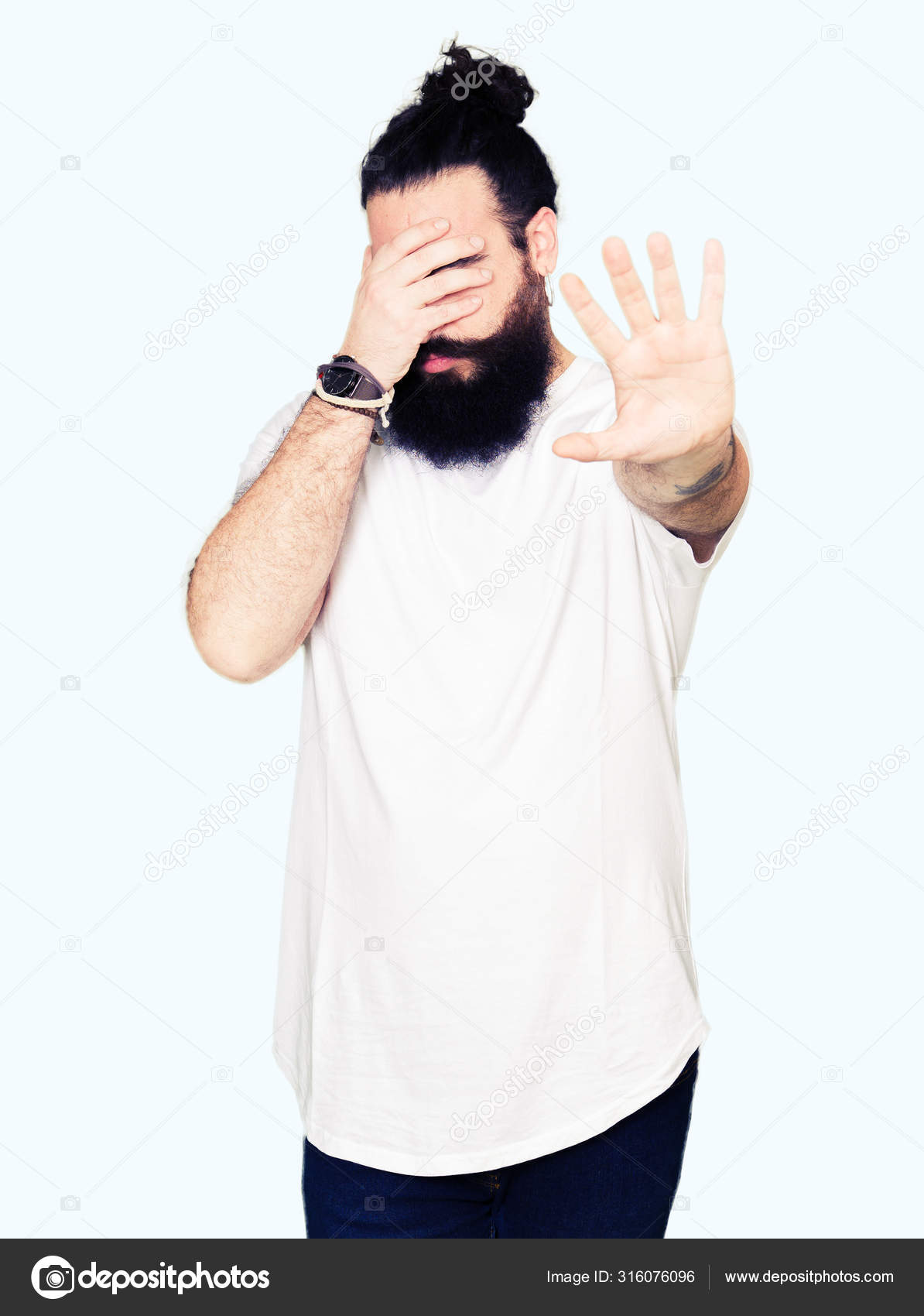 Hipster Guy Hair With Beard