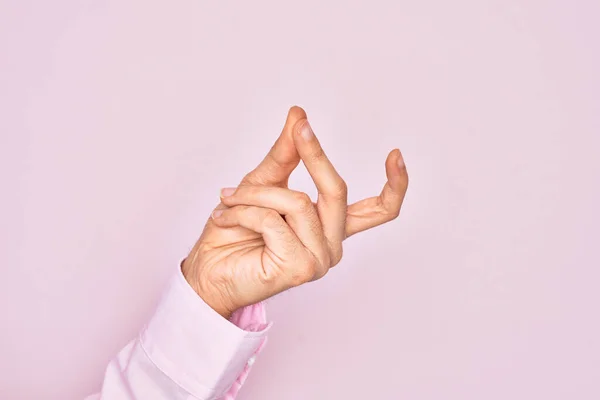 German Way Of Showing Three Fingers Clipart