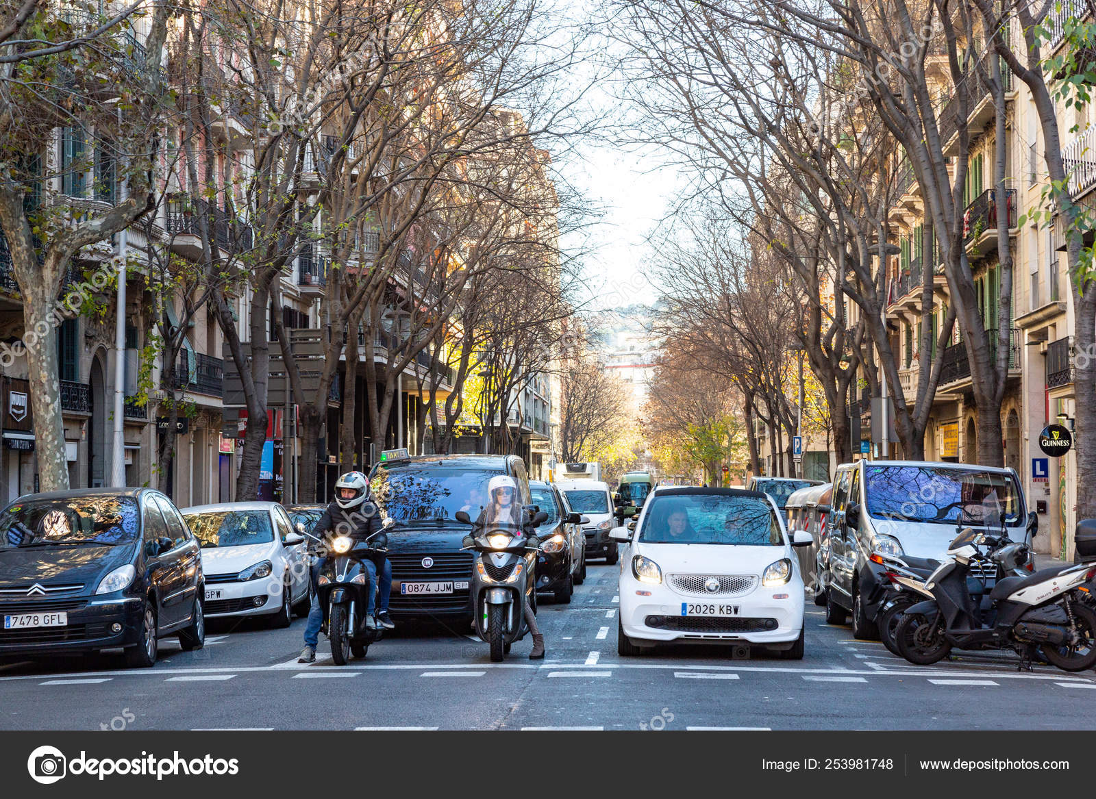 Busy City Street Cars Time Lapse Of People Commuting In The City At