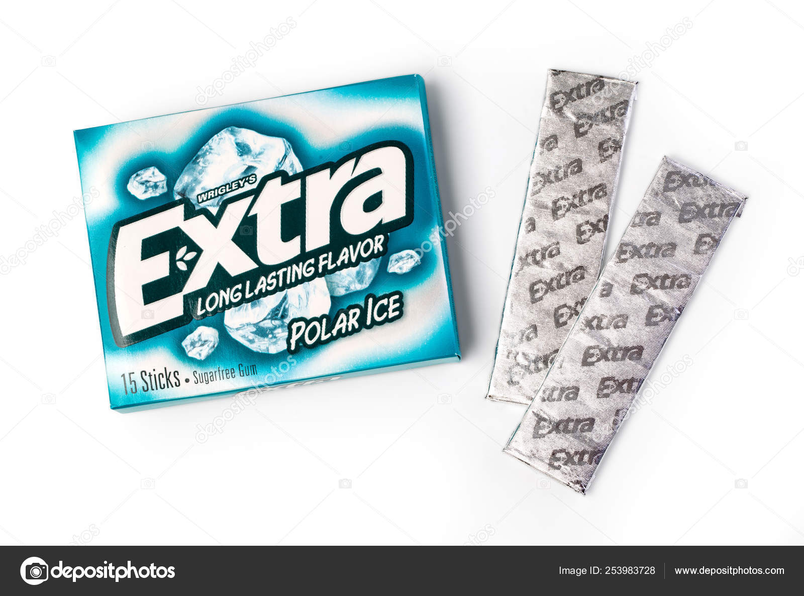 A pack of Wrigleys Extra Polar Ice Chewing Gum, – Stock Editorial Photo ...