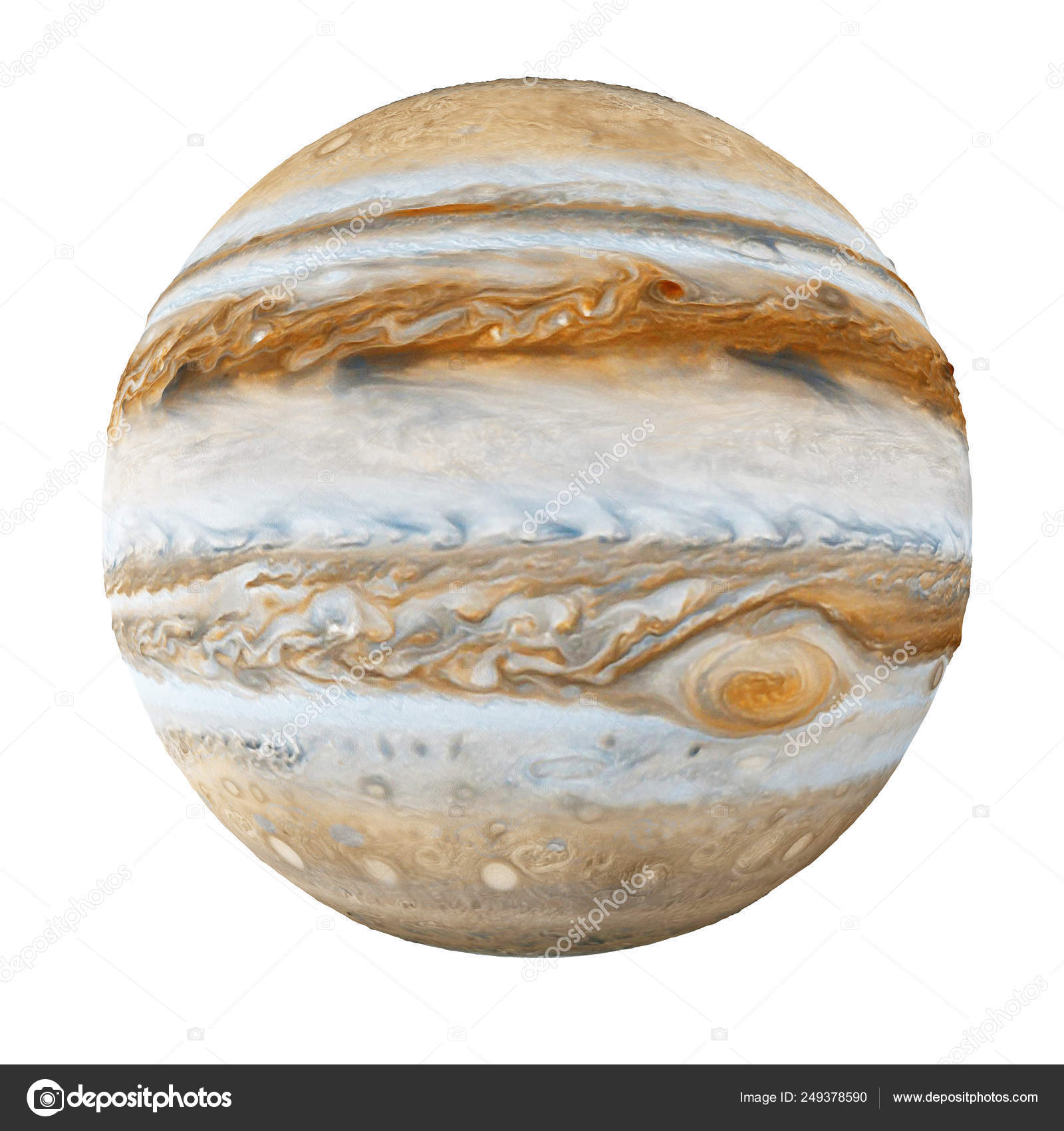 Jupiter White Background