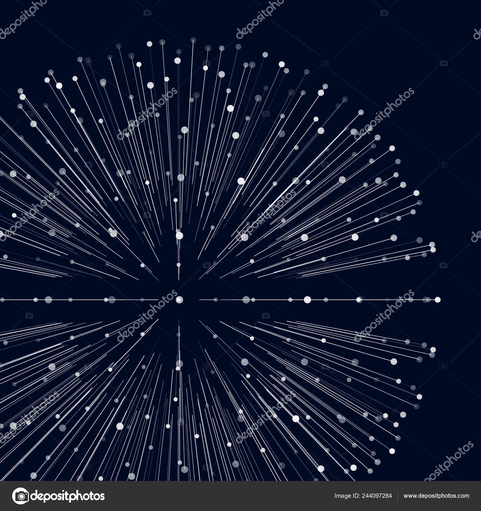 Abstract Lines Dots Background Motion Sphere Rays Gala Stock Vector by ...