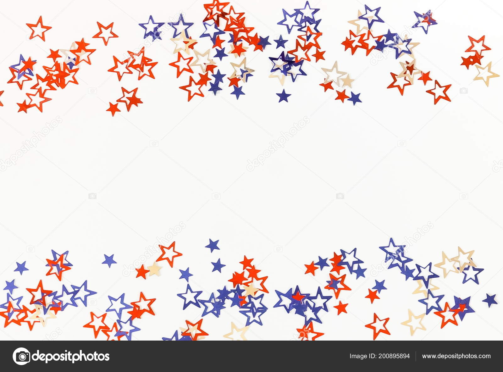 Red And Blue Stars Border