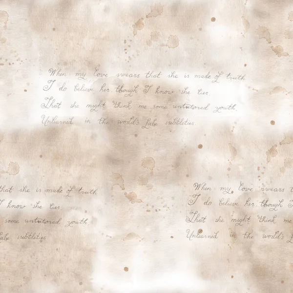 Lost love letters: seamless scrapbook pattern of letters (en inglés ...