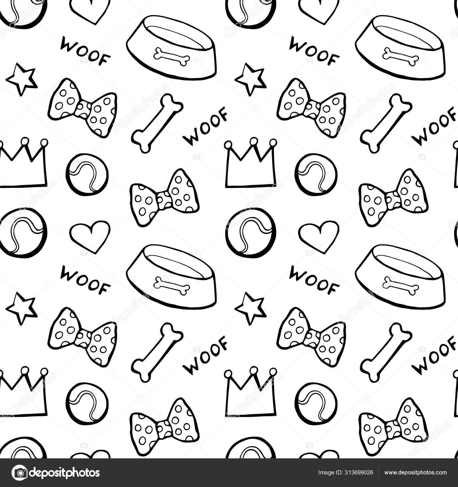 Pet Shop Vector background. Hand drawn doodle Cats, Dogs, Goods for ...