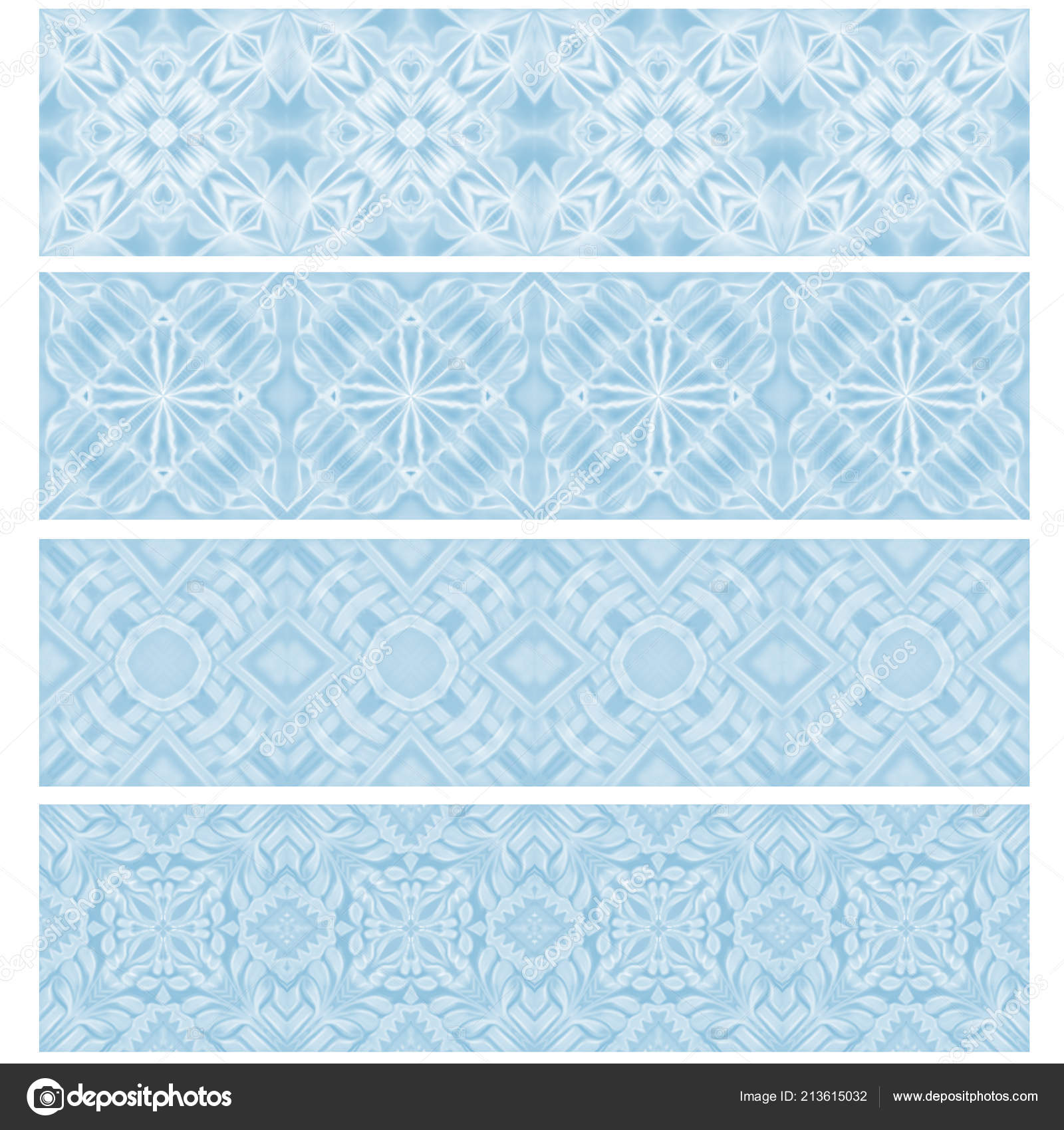 Soft Blue Trims Borders White Background — Stock Photo © Kerstin_Weihe ...