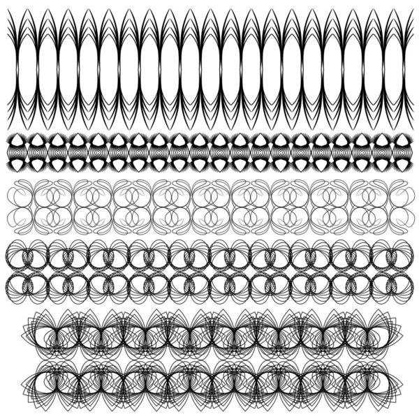Black Detailed Trims Border White Background Stock Vector by ©Kerstin ...