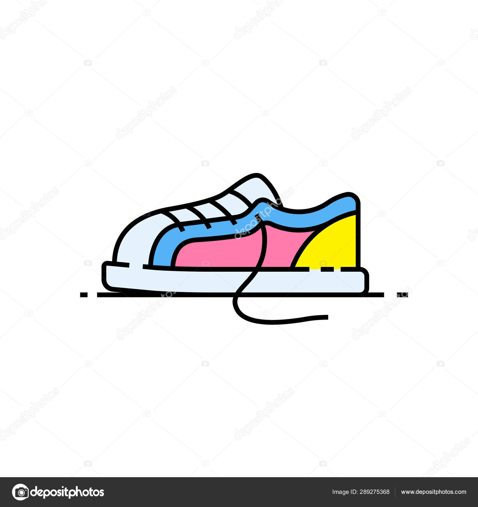 Kids Shoe Illustration