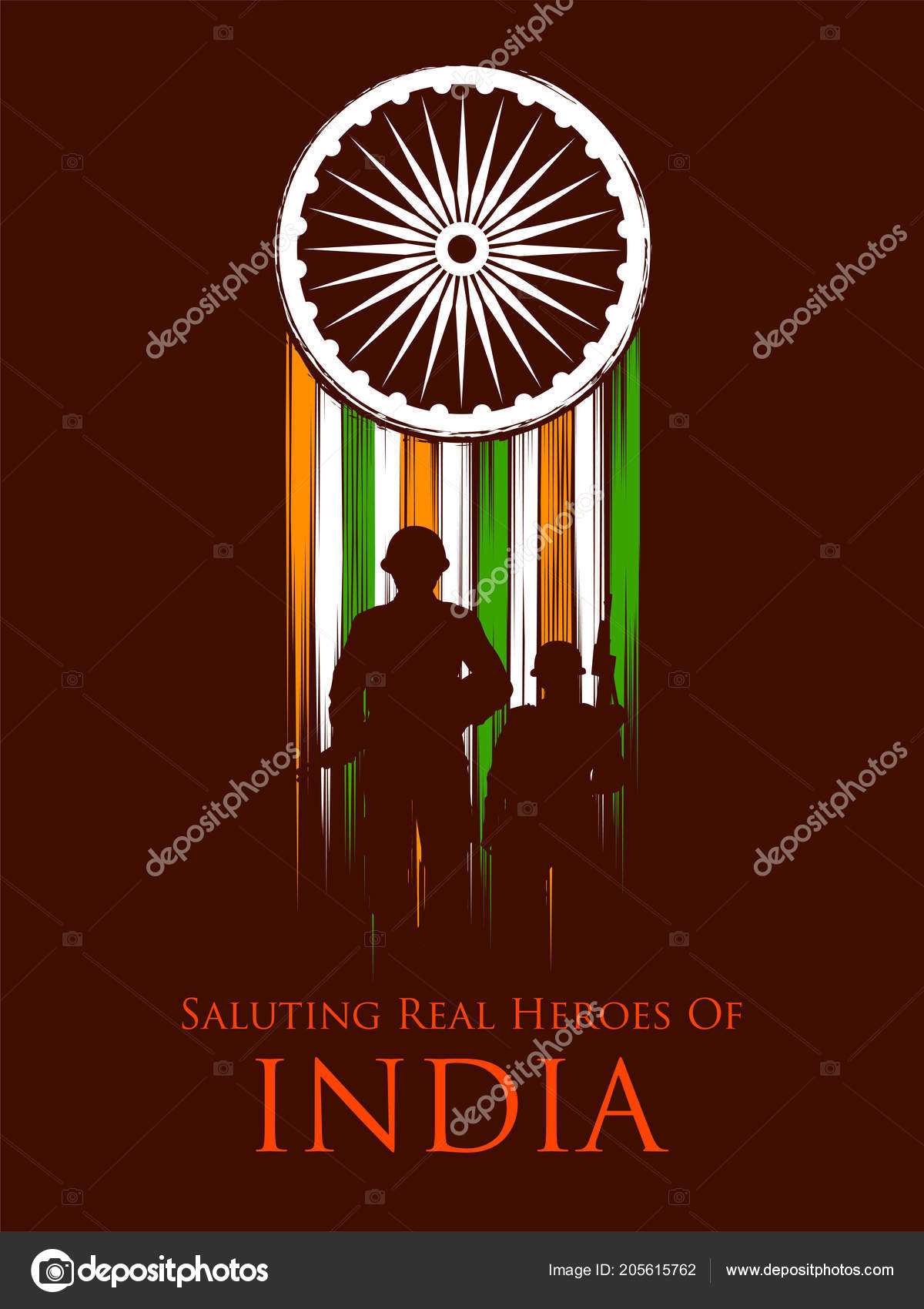 Indian Army soilder nation hero on Pride of India background Stock ...