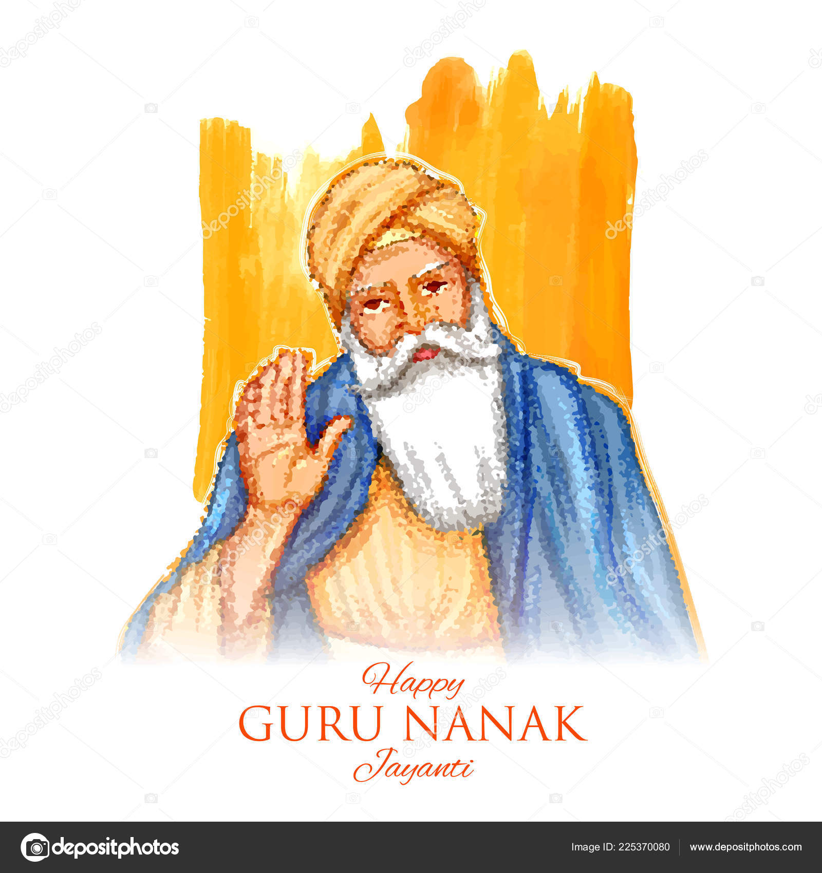 Happy Gurpurab, Guru Nanak Jayanti festival of Sikh celebration ...