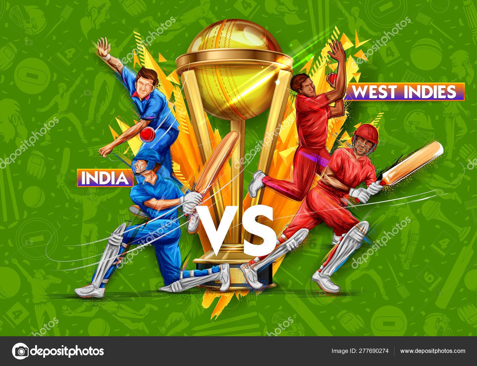Batsman player playing cricket championship sports 2019 Stock Vector Image by ©vectomart #277690274