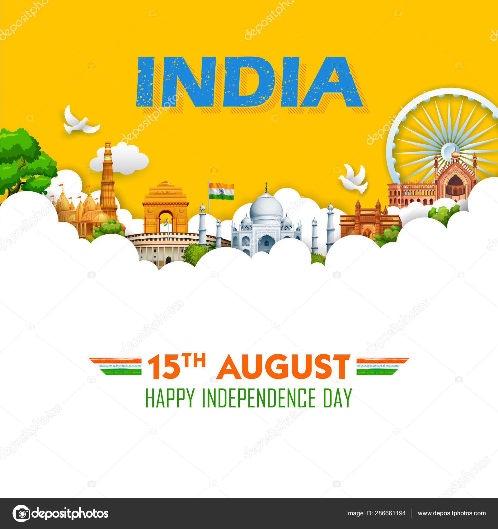 Indian Monuments Clipart