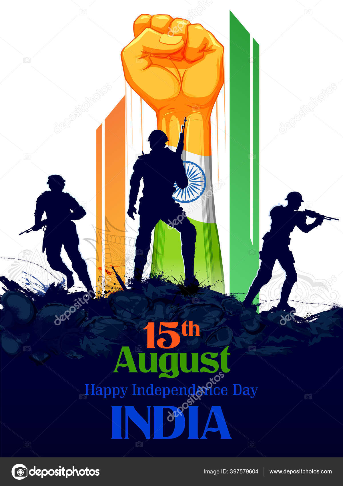 Indian Army soilder nation hero on Pride of India on 15th August Happy ...