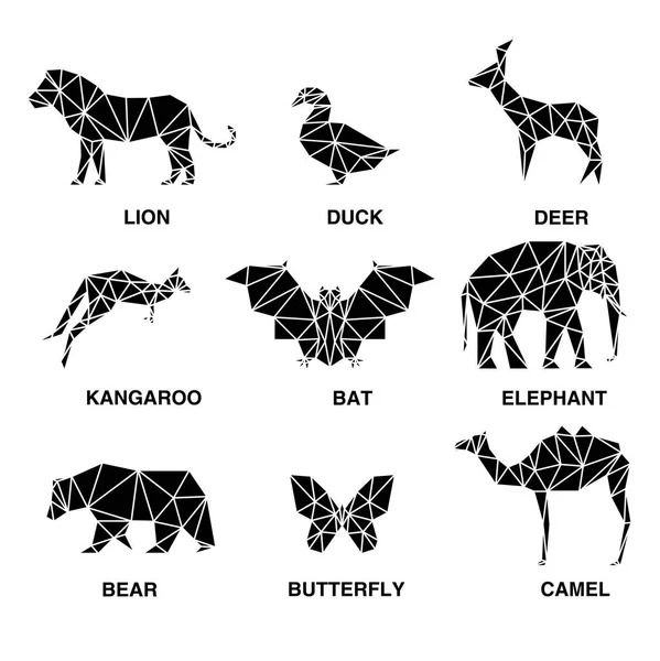 Animal set of polygons Stock Vector by ©matc 74030803