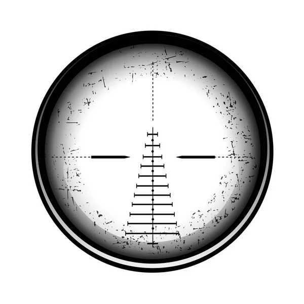 Optical Sight White Background Vector Illustration Stock Vector Image ...