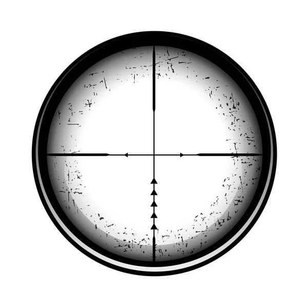 Optical Sight White Background Vector Illustration Stock Vector Image ...