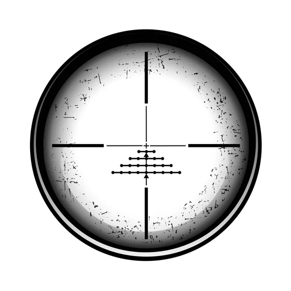 Optical Sight White Background Vector Illustration Stock Vector Image ...