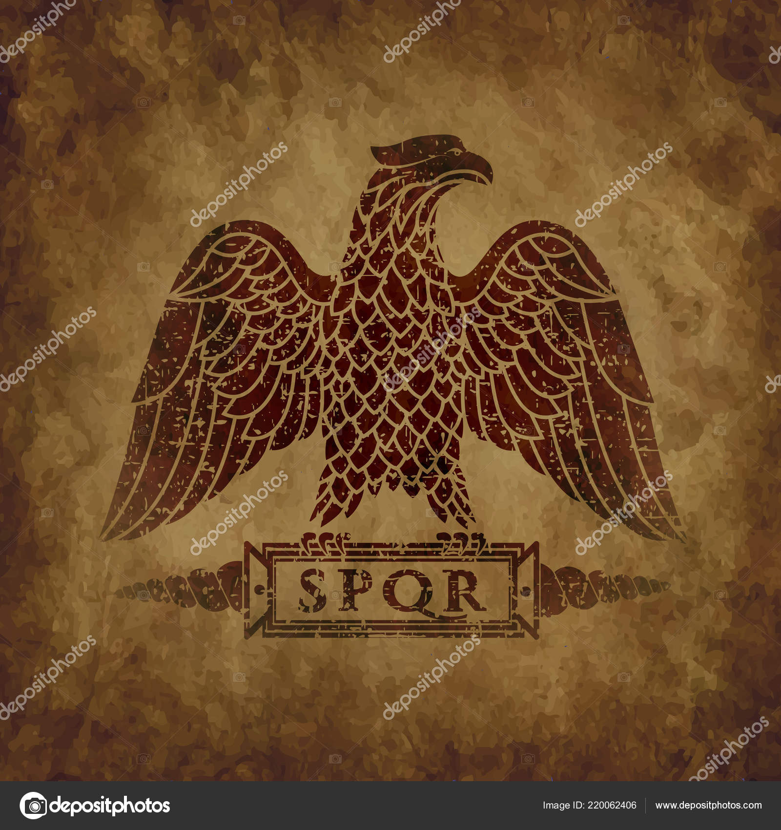 Roman Eagle Logo Logo Of The Roman Eagle. Royalty Free SVG, Cliparts,