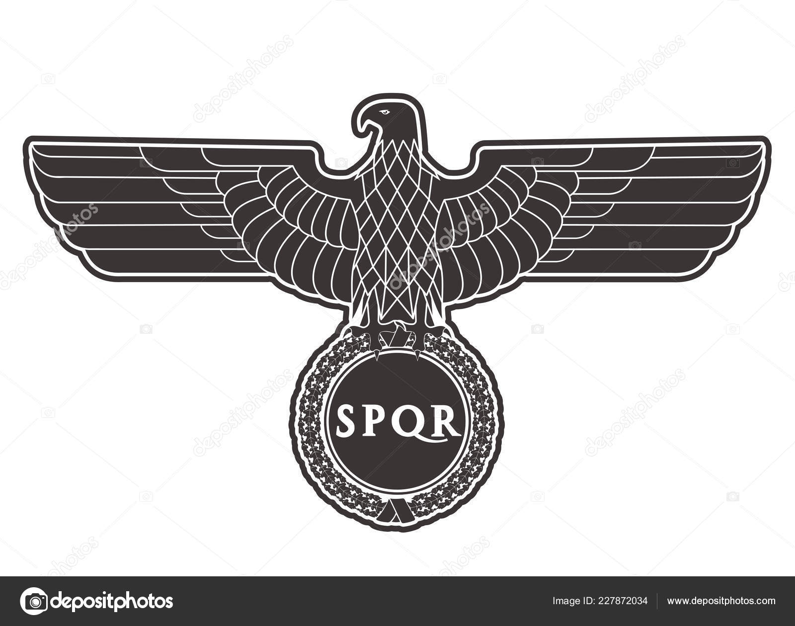Logo Roman Eagle Stock Vector by ©matc 227872034