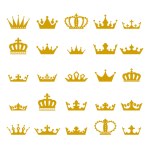 Crown icons isolated on white background Stock Vector Image by ©angle ...