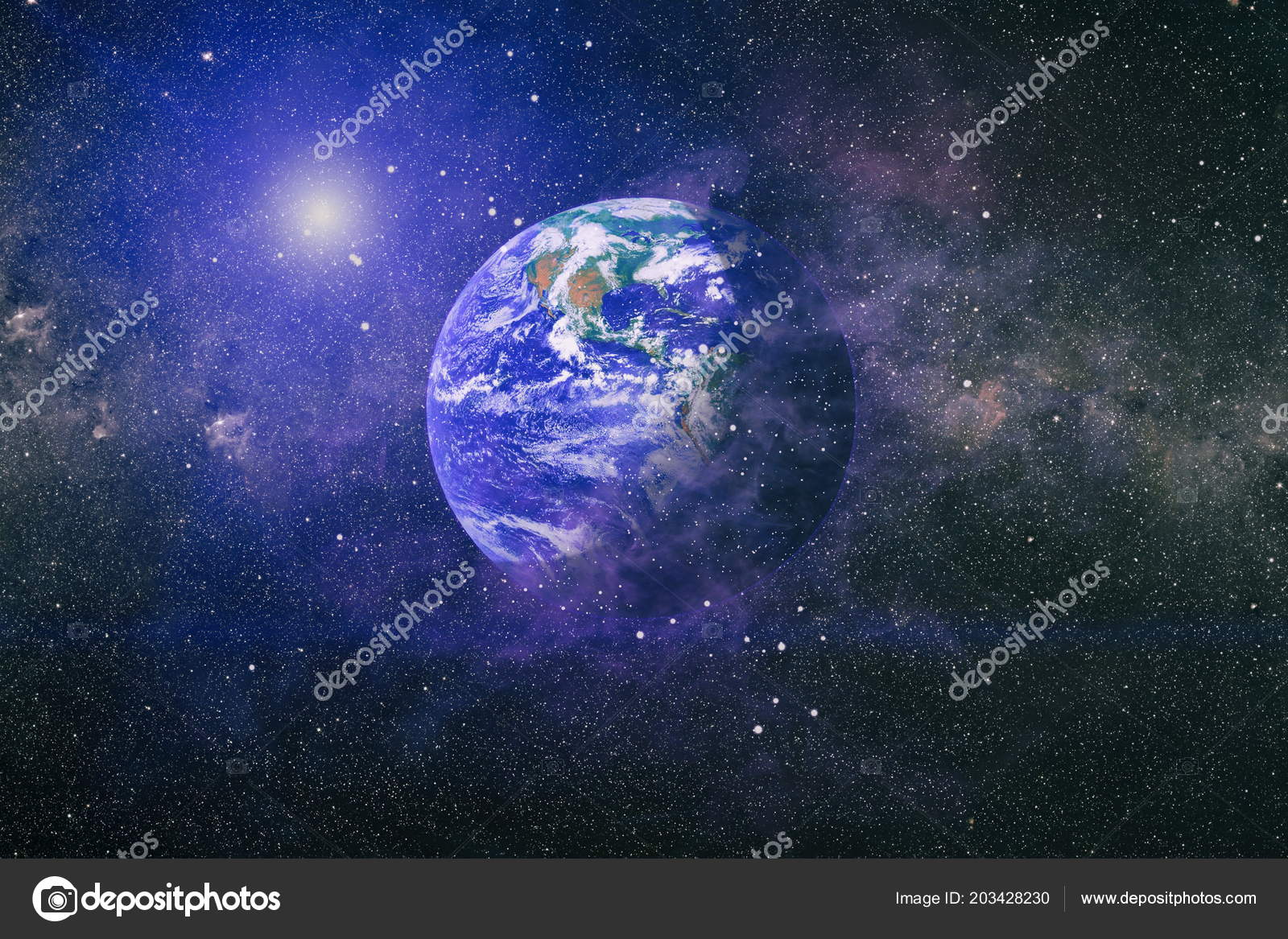 Planet Earth Eastern Hemisphere Image Elements Furnished Nasa Stock ...