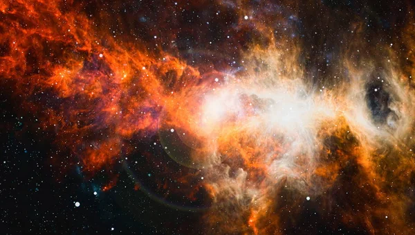 Orange Galaxy Background