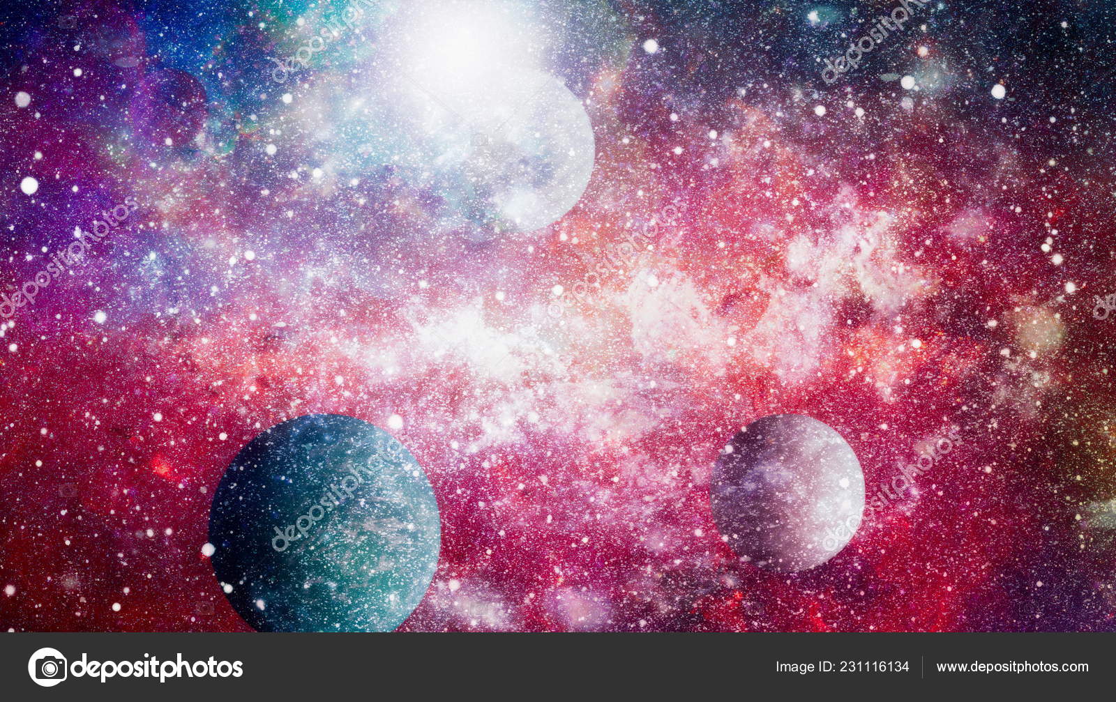 Arte Del Espacio Profundo Galaxias Nebulosas Estrellas Universo ...