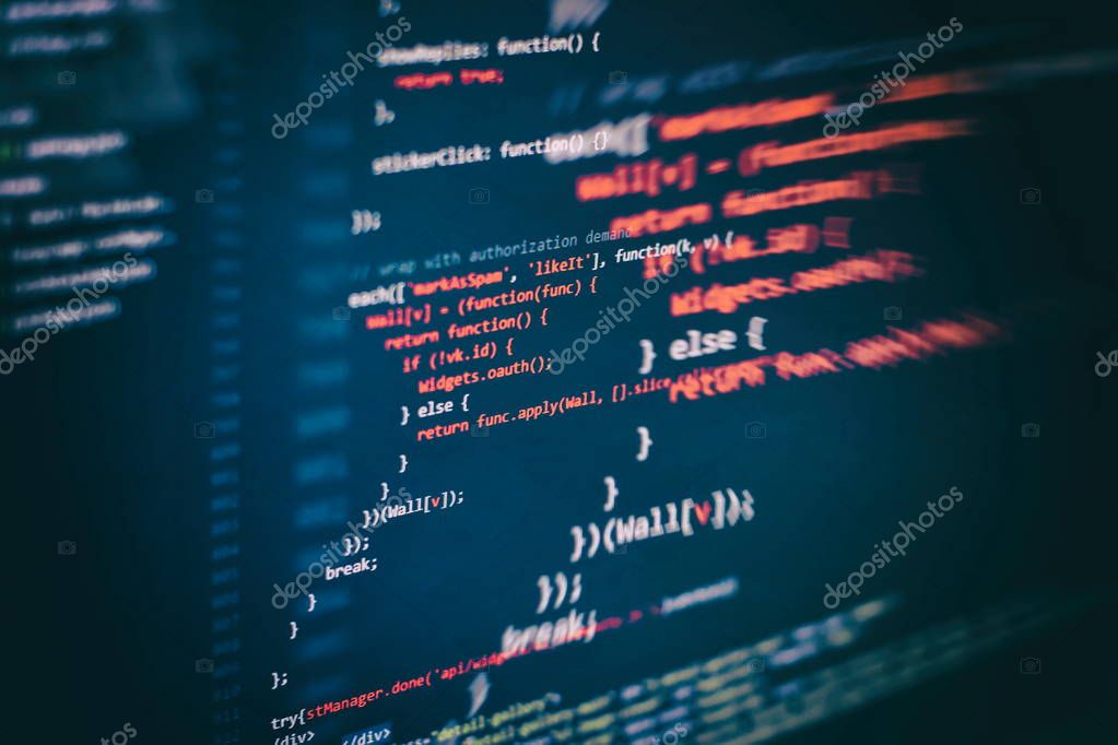 Funciones de programación web en laptop en laptop. Negocios de TI ...